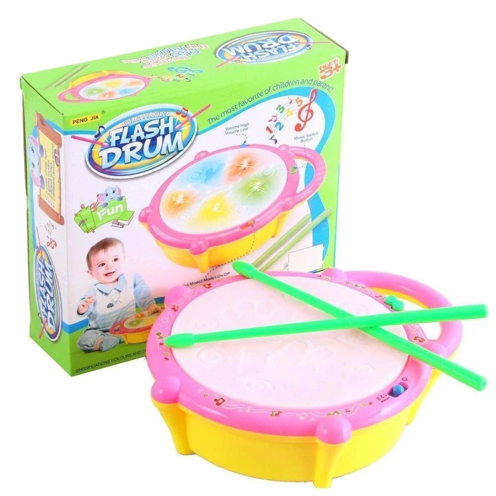 Functional Musical Drum With Flash Lights – funtrixs.pk